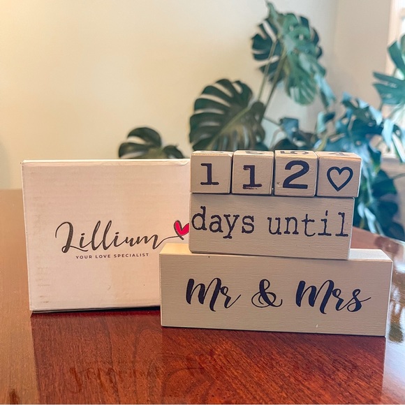 Other | Wooden Wedding Countdown Blocks | Poshmark